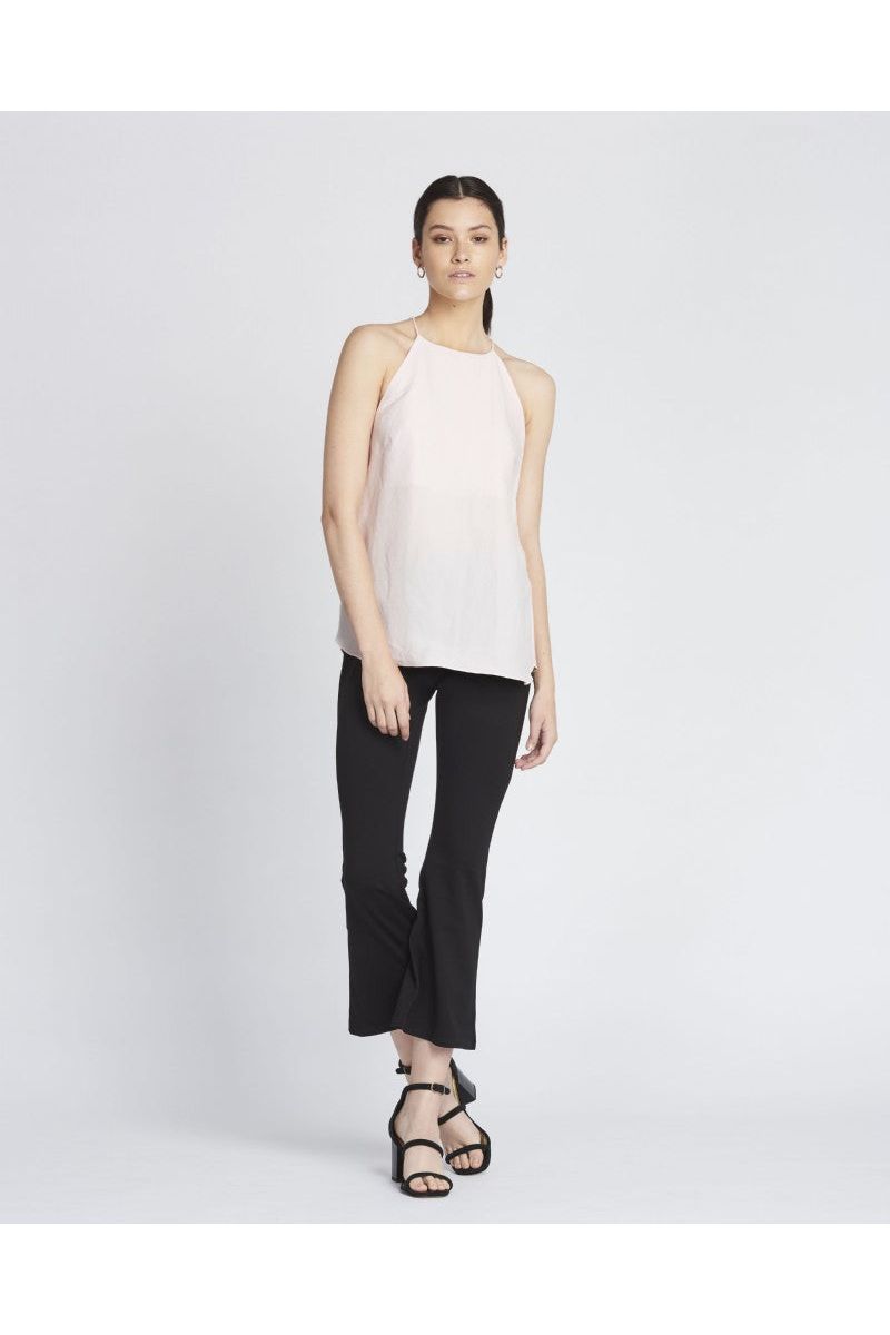 Ginia | Emma linen halter neck cami | Pink – Eclipse Sample Sales